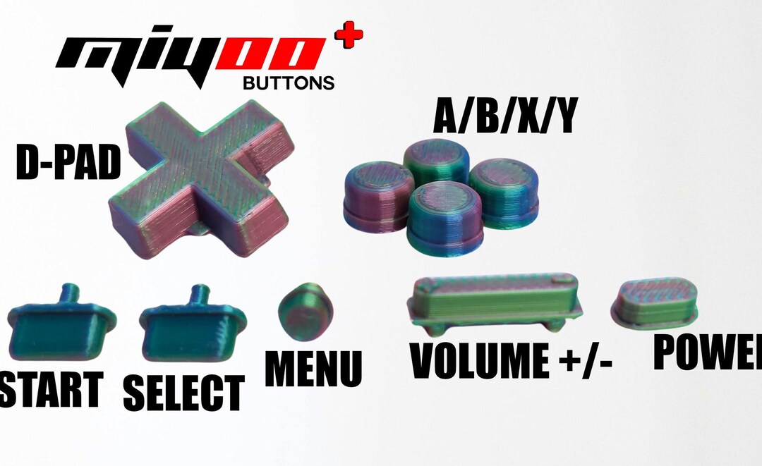 Miyoo Mini Plus V1 Full Button Set rainbow Chrome - Etsy