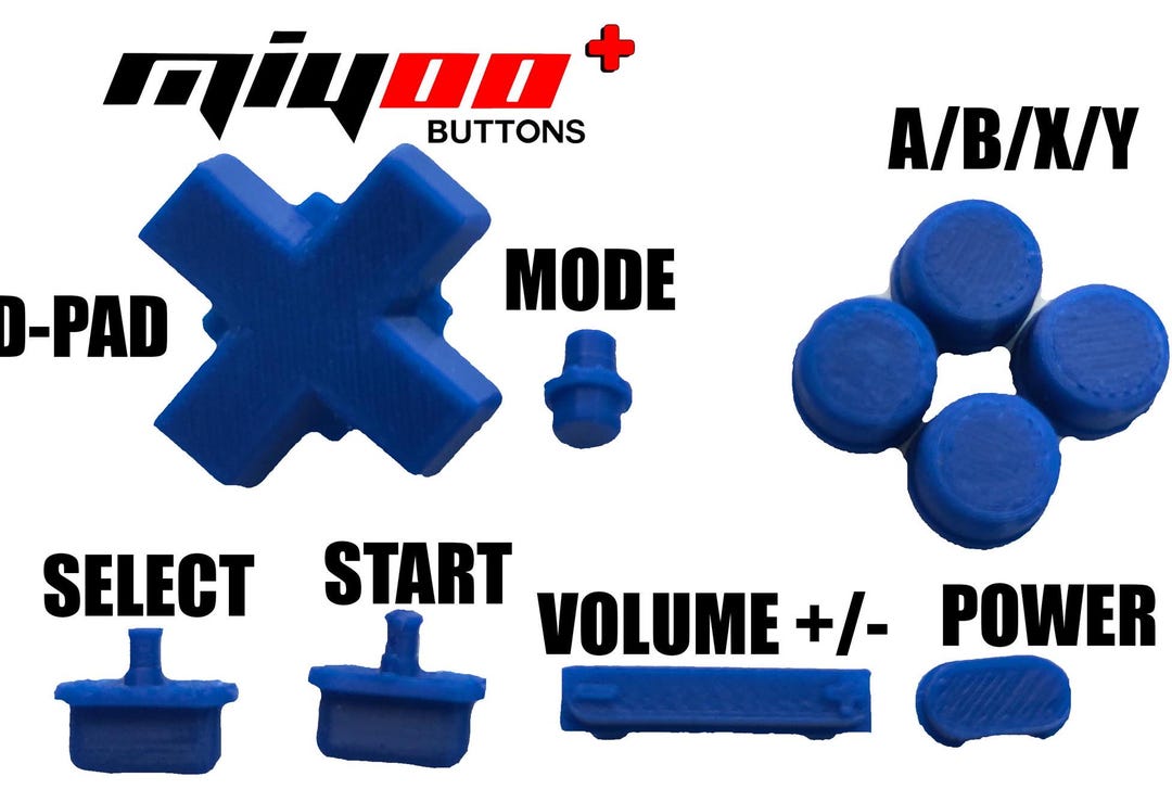 Miyoo Mini Plus Full Button Set dark Blue - Etsy