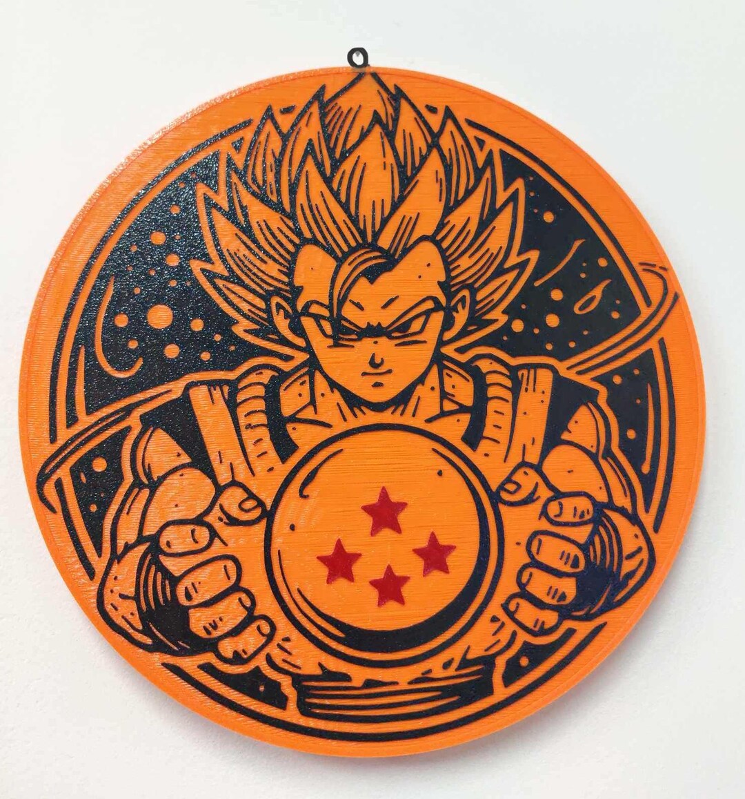 Goku Dragon Ball Z Wall Art Decor, Anime Wall Decor, Gift for Anime ...