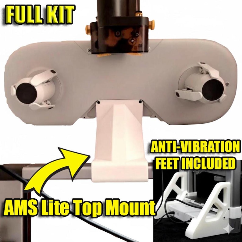 Bambu A1 AMS Lite Top Mount Holder Kit With Stiffener Feet - Etsy
