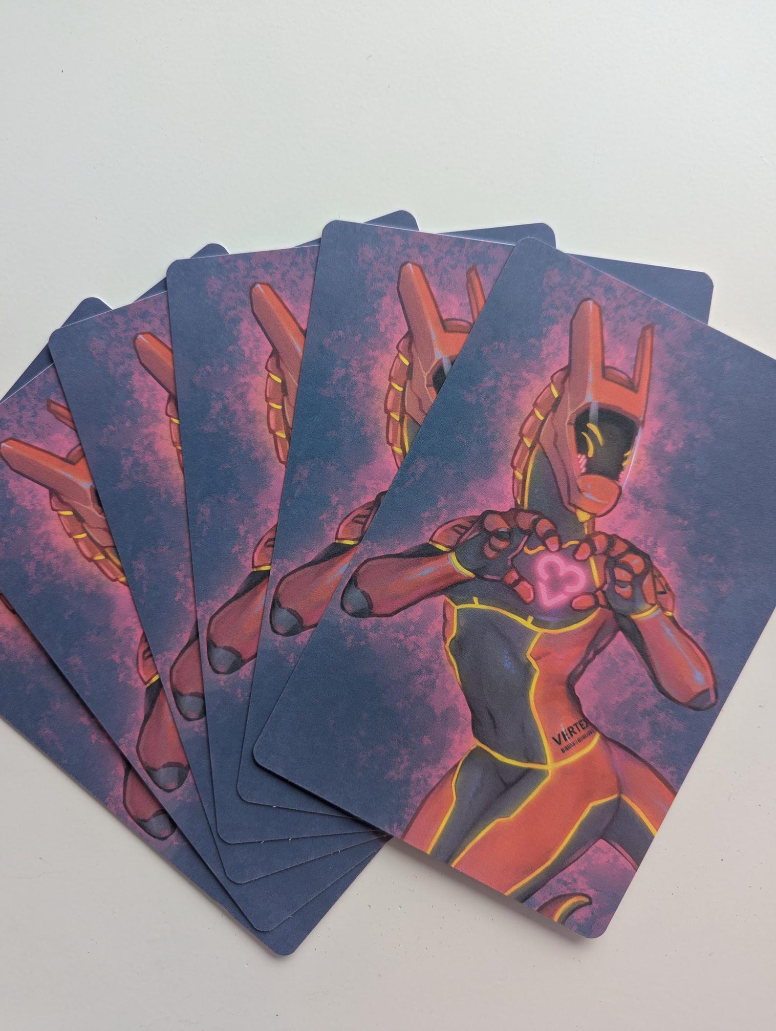 Vertex Anthro Heat Signed Postcard Print - Etsy