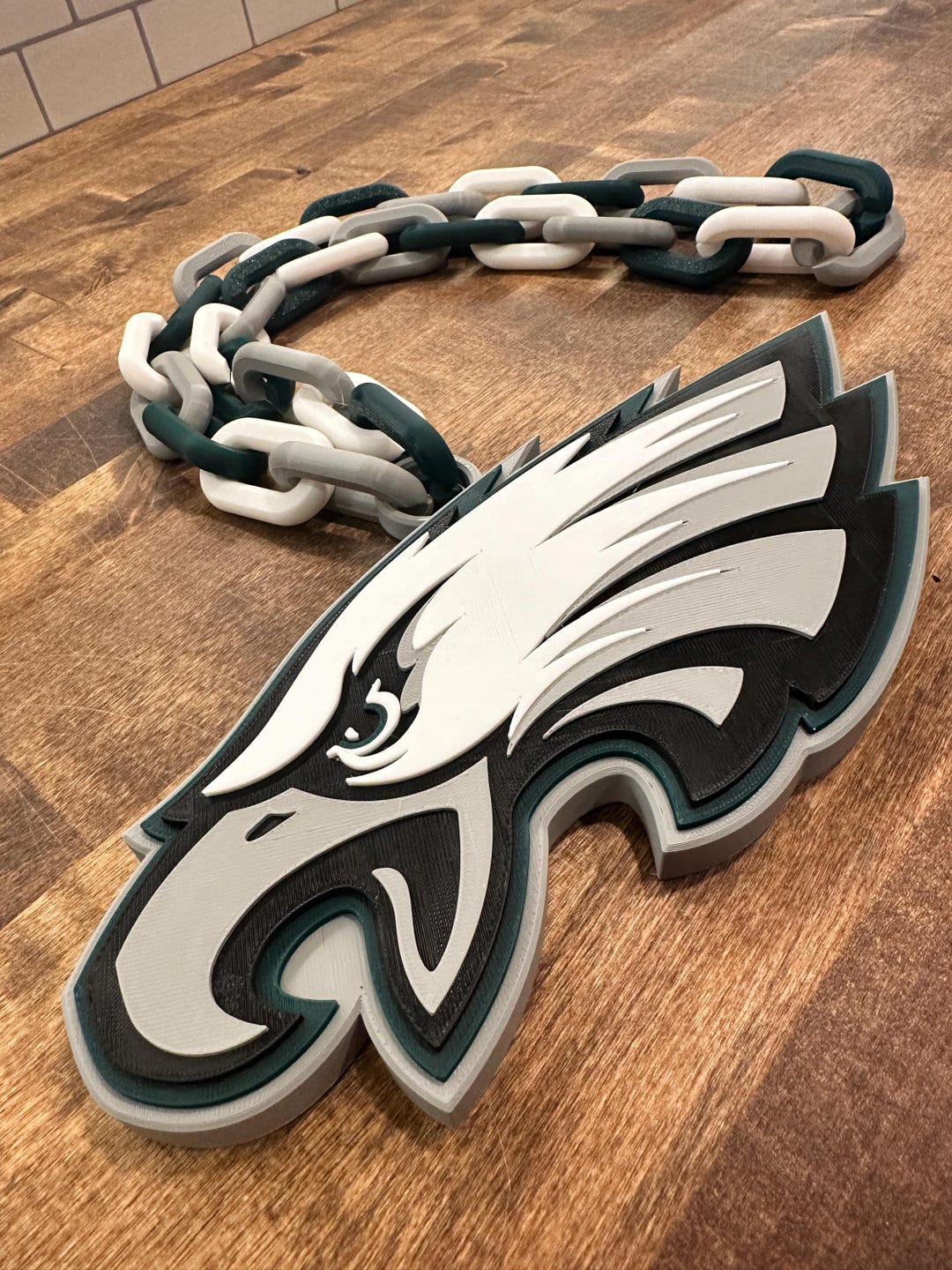 Philadelphia Eagles Custom Sports Chain, Big, Sports Necklace, Fan ...