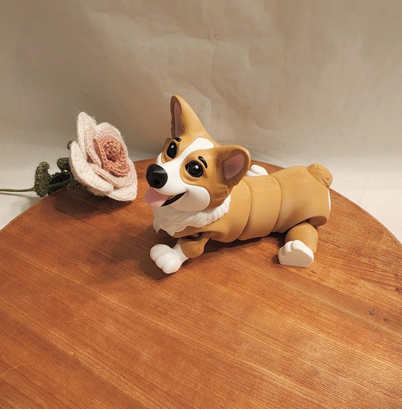 3D Printed Articulated Corgi - Etsy
