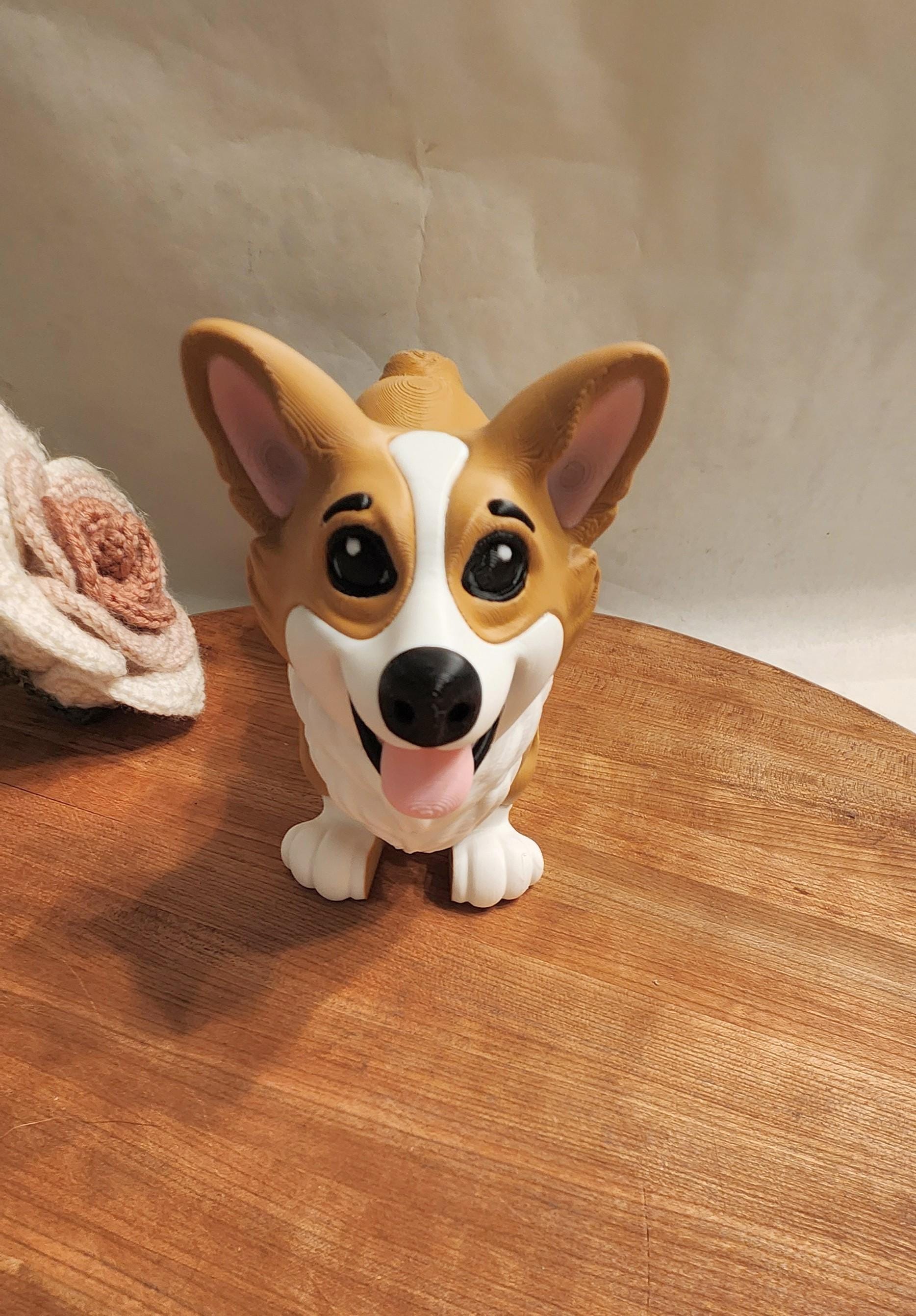 3D Printed Articulated Corgi - Etsy