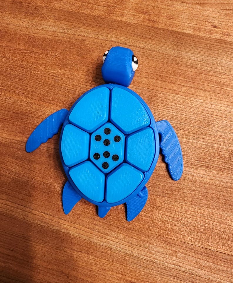 3D Printed Sea Turtle Multi Button Fidget Clicker - Etsy