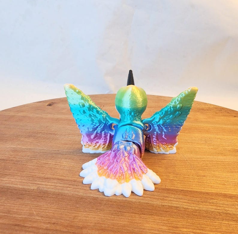 3D Printed Rainbow Hummingbird - Etsy