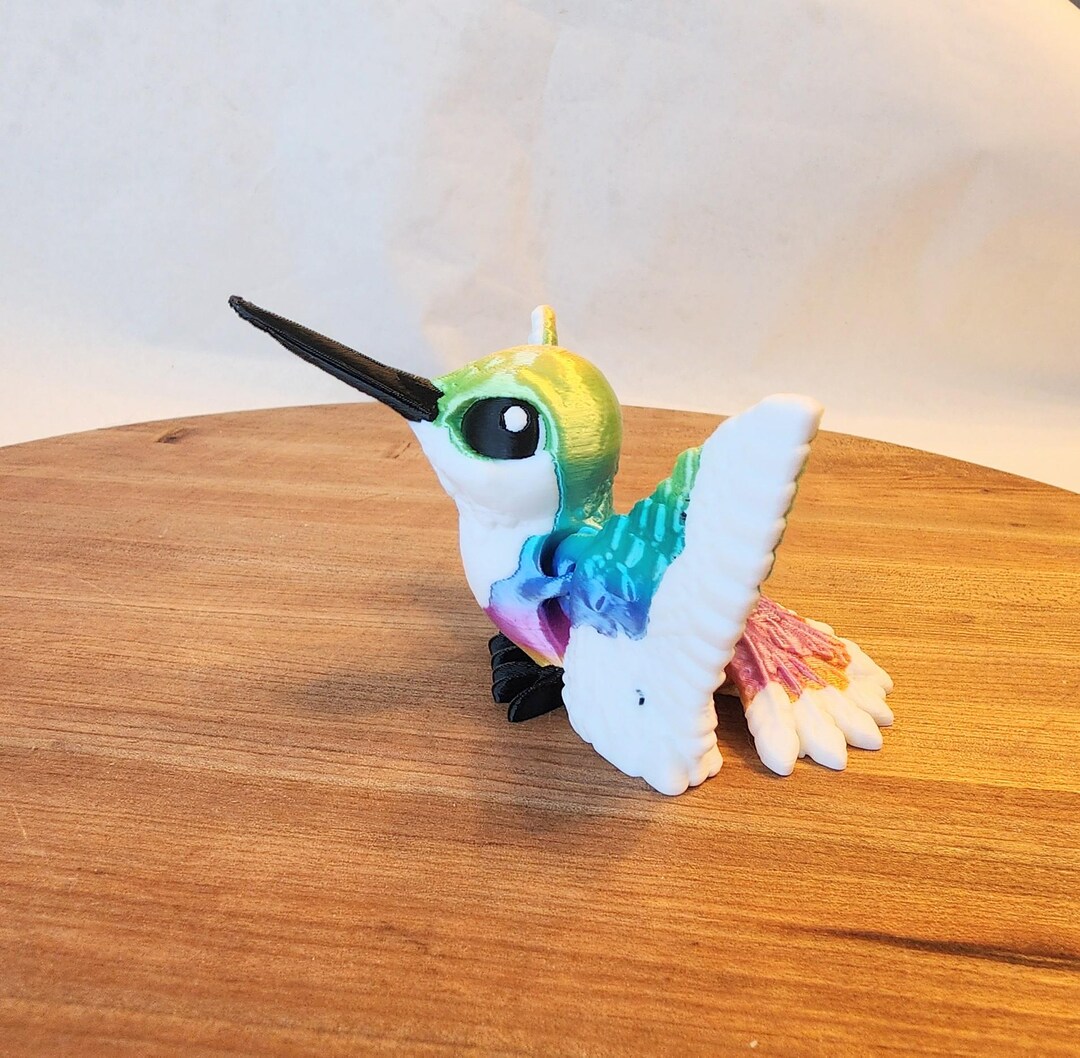 3D Printed Rainbow Hummingbird - Etsy