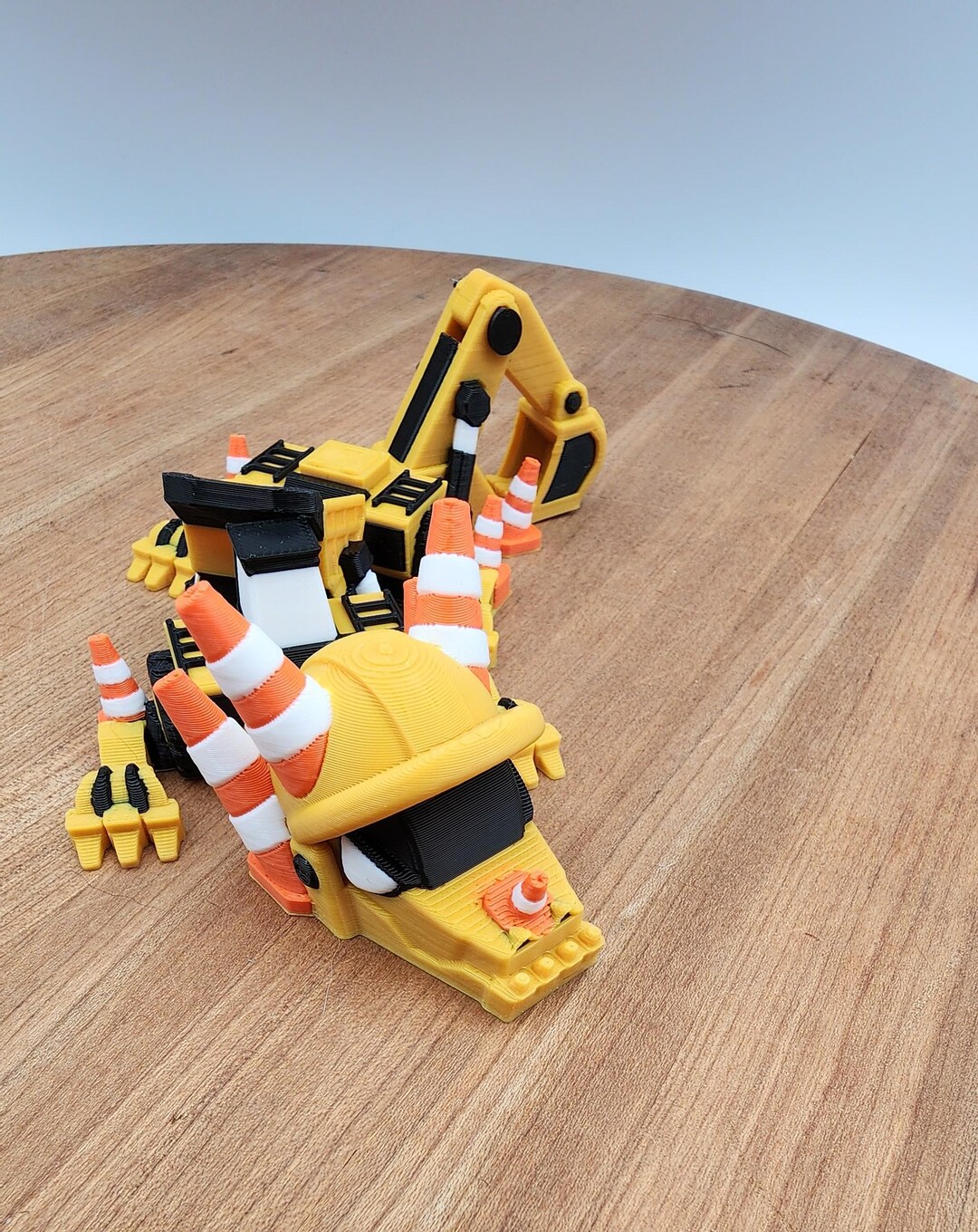 Construction Dragon- 3D Printed- Articulated - Etsy