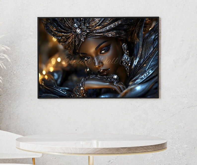Black Woman in Diamonds - Etsy