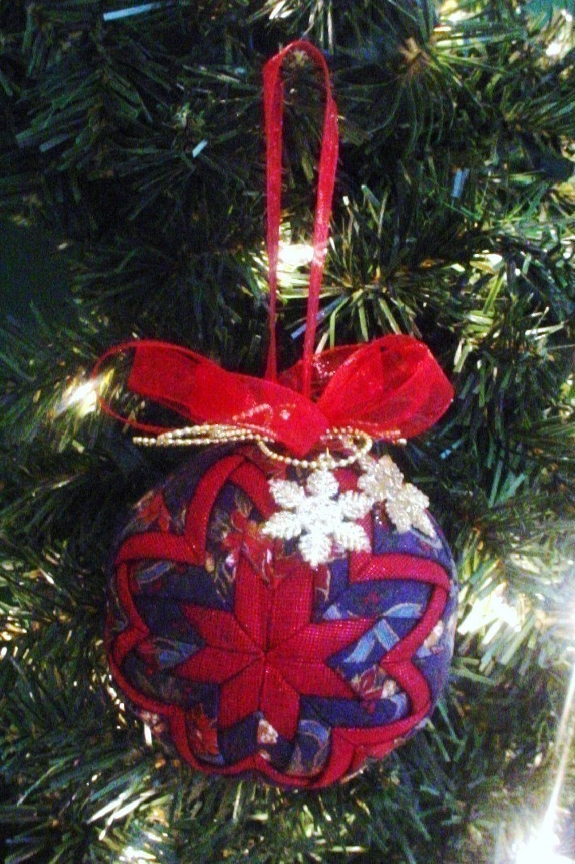 Quilted Christmas Ornament Pattern PDF Tutorial Holiday Ornament ...