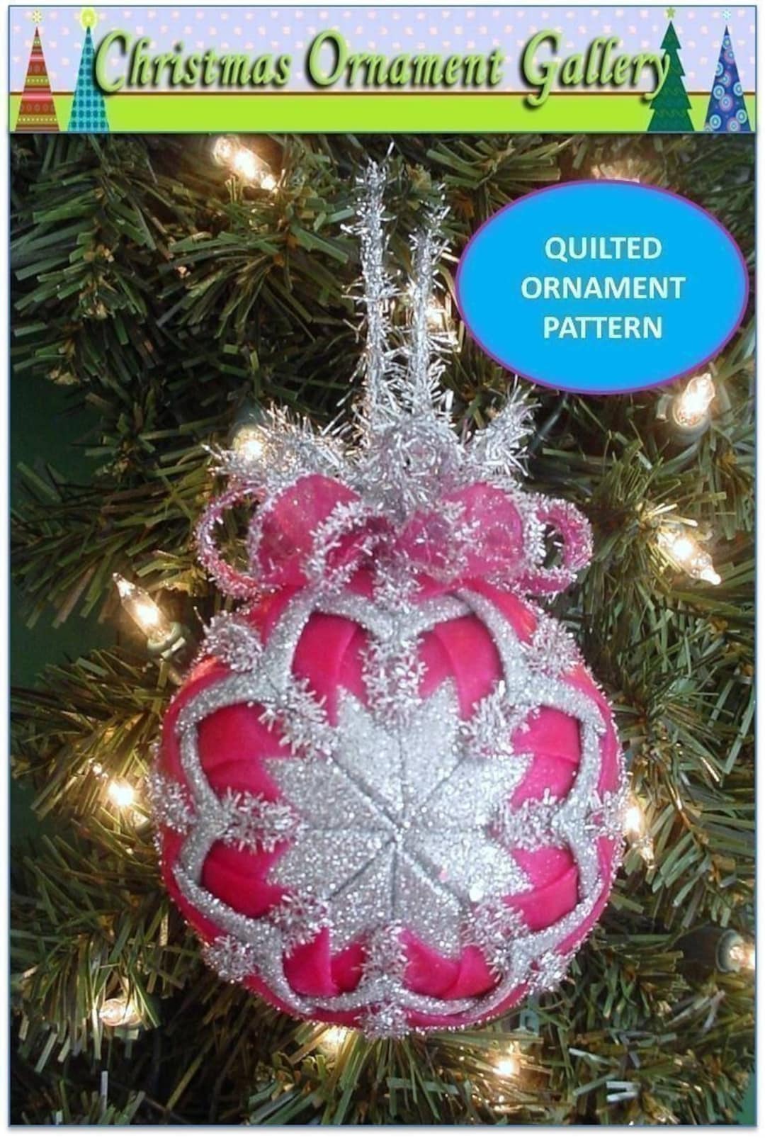 Christmas Ornament, Christmas Ornament Pattern, Quilted Christmas ...