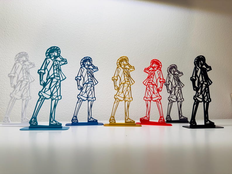 One Piece Luffy Stand Desk Decoration - Anime Theme Lightweight Desk ...