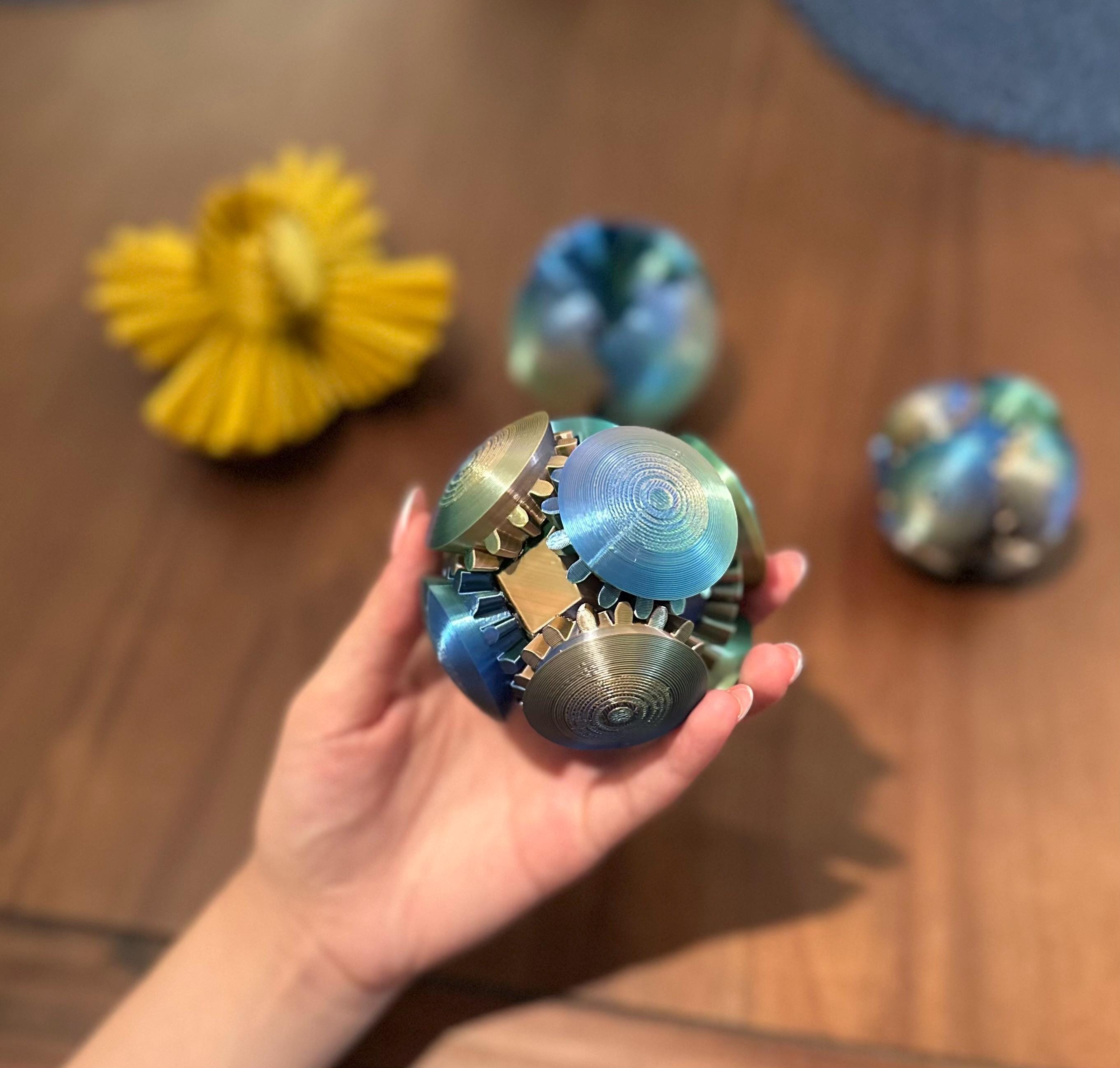 Spin Gear Ball Fidget Toy - 3D Printed - Etsy
