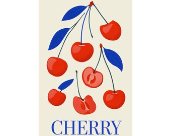 Cherry Poster - Etsy