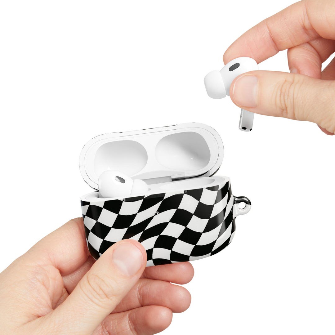 Checkered AirPod Case, Trendy Airpods Cover, Gift for Music Lovers ...