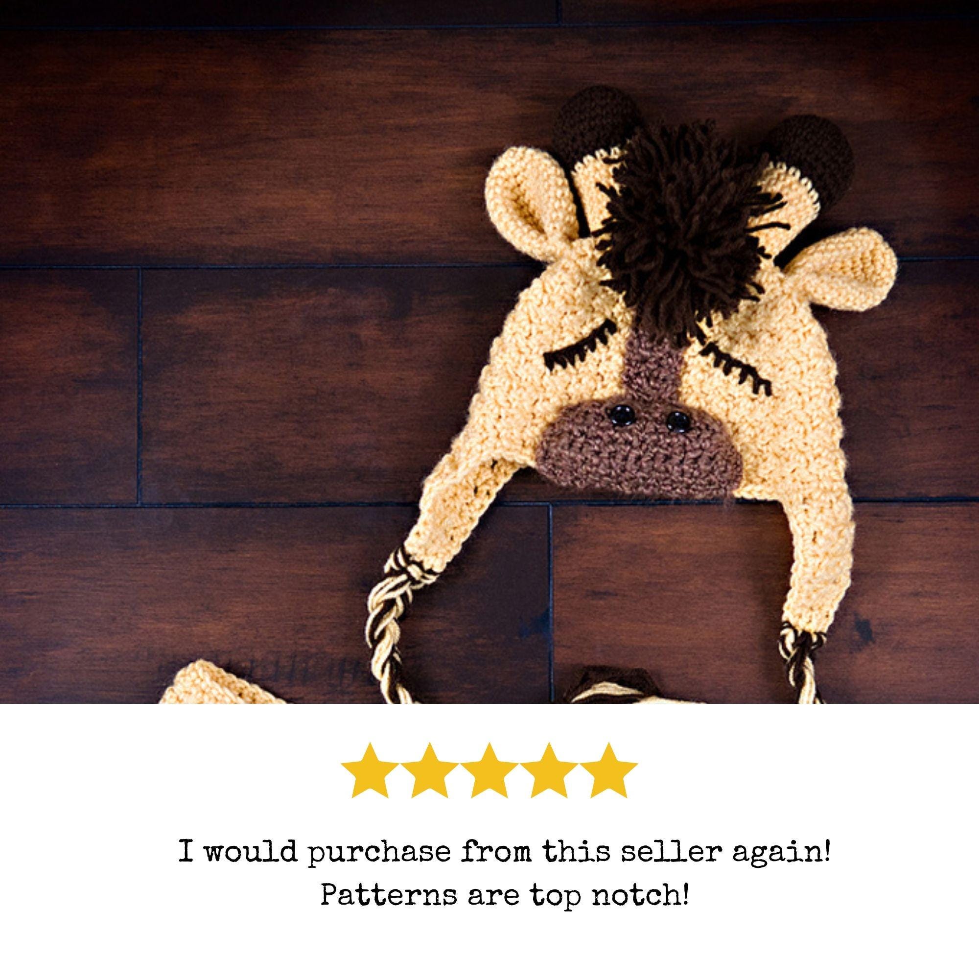 Giraffe Crochet Hat Pattern for Baby - Sweet Slumber Giraffe Hat ...