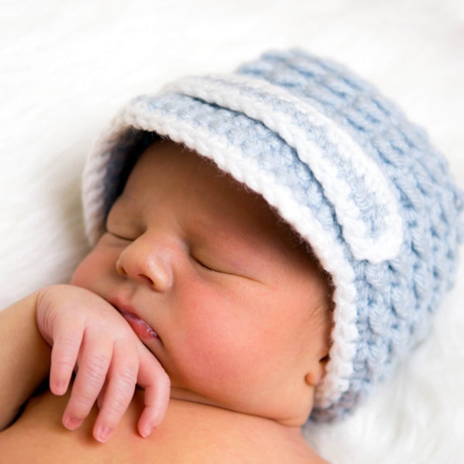 Crochet Pattern Newsboy Cap Set Tiny Textures Newsboy and | Etsy