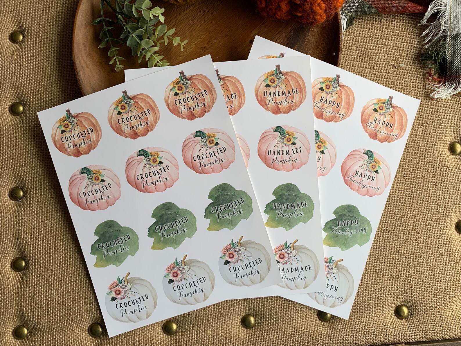 Printable Crochet Tags - Printable Pumpkin Tags for Crochet and ...