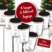 Christmas Cup Cozy Printable Coffee Cup Template Christmas - Etsy