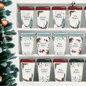 Holiday Cup Cozy Printable Coffee Cup Template - Cardboard Coffee ...