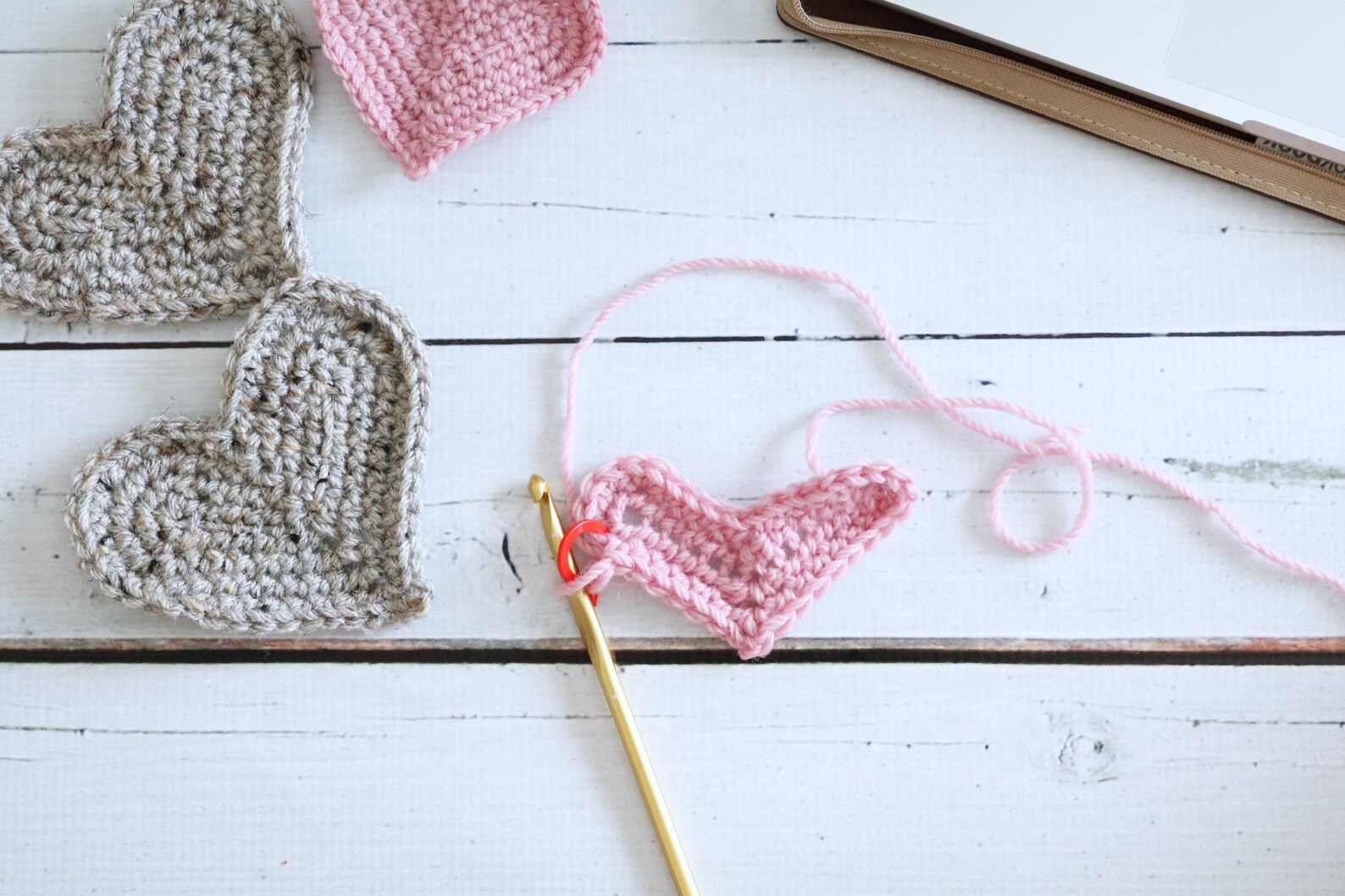 Crochet Heart Pattern Easy Crochet Heart Pattern With Video | Etsy