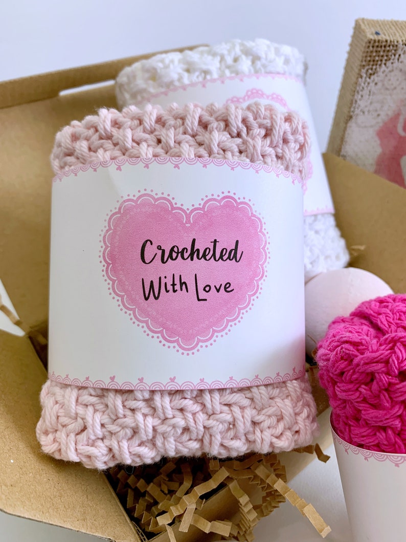 Printable Dishcloth/washcloth Wrappers for Crochet Knit and - Etsy