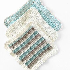 Crochet Dishcloth Pattern With Photo Tutorial - Brookside Cottage ...