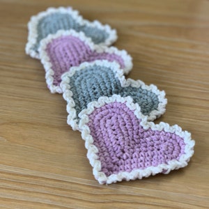 Easy Crochet Heart Pattern With Picot Edging Vintage Crochet Heart ...