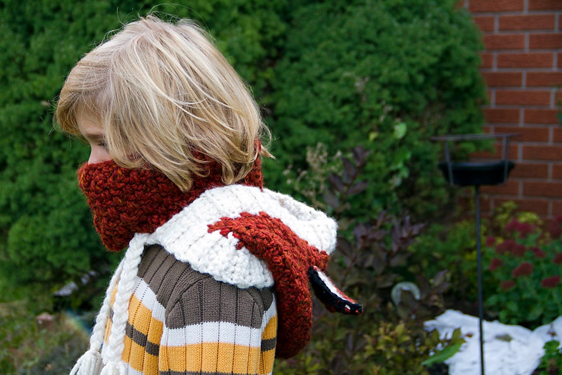 Crochet Cowl and Hood Pattern This Crochet Fox Cowl and Hood Pattern ...