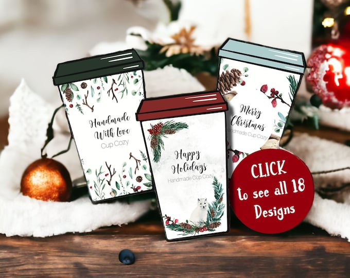 Coffee Cozy Display Cards, Personalized Coffee Cozy Display Cards ...