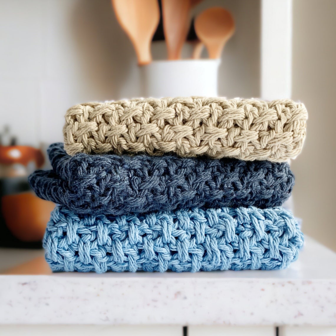 Crochet Dishcloth Pattern With Video Tutorial - Brighton Dishcloth Add ...