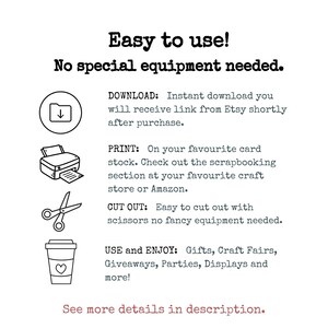 Christmas Cup Cozy Printable Coffee Cup Template - Christmas Cardboard ...