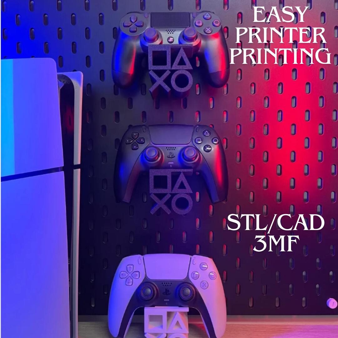 PS5 Controller Stand 3D Model STL/CAD/3MF File Easy to Print Perfect ...