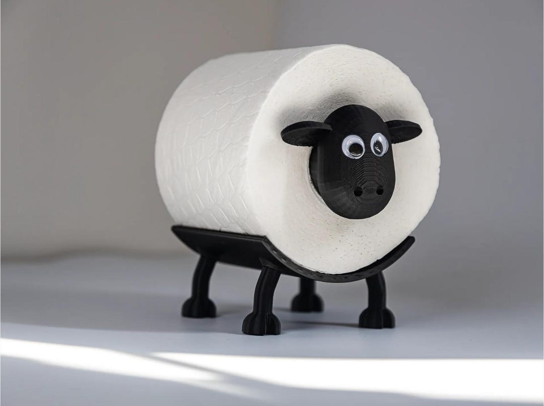 Cool Toilet Paper Sheep Holder 3D Printable STL & CAD File Fits All ...