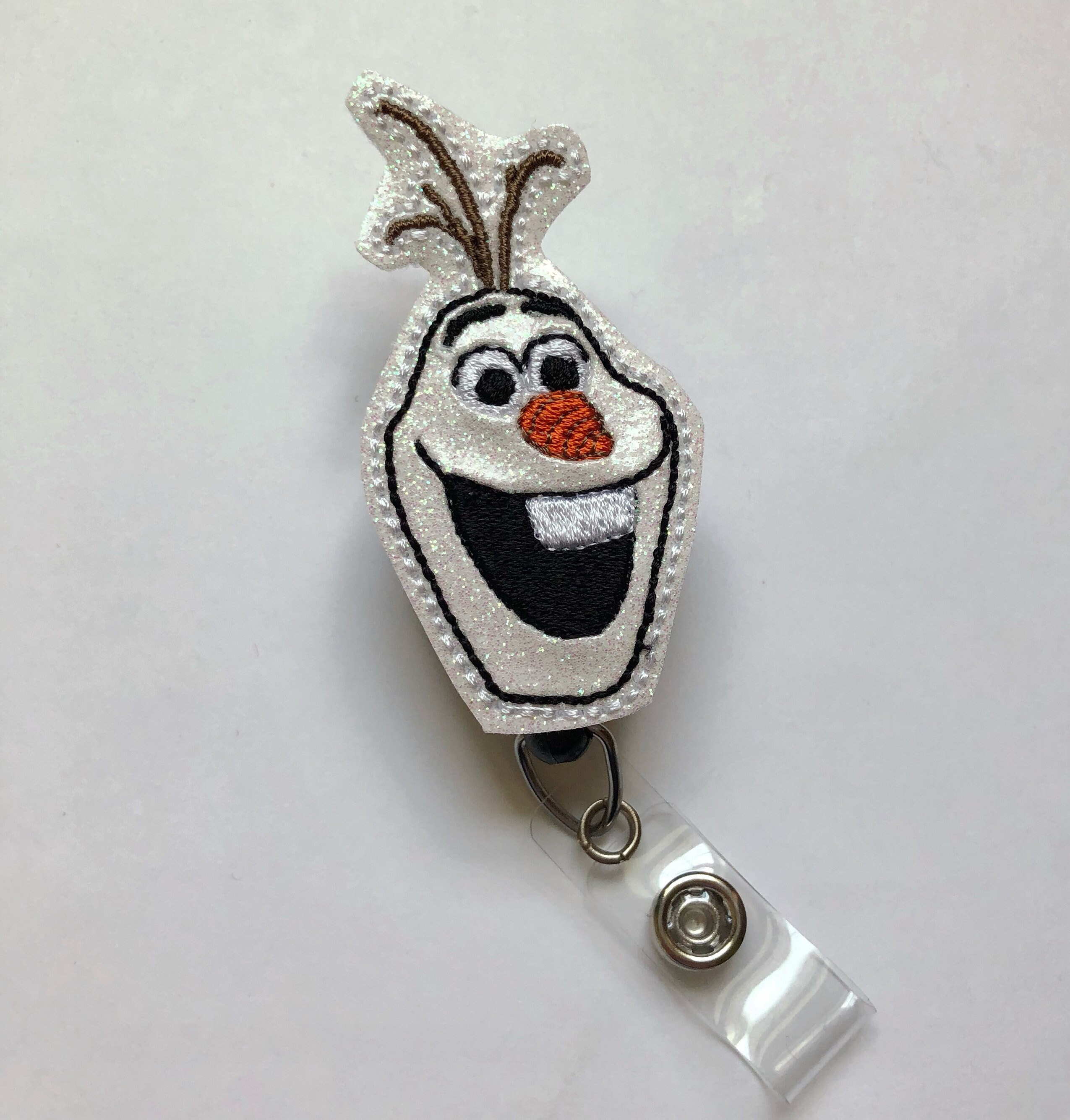Olaf Badge Reel Name Badge Name Badge Holder Badge Clip | Etsy