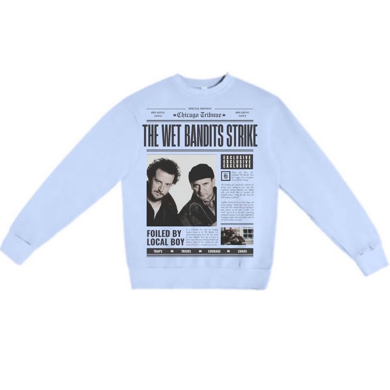 Wet Bandits Home Alone Christmas Move Gazette Newspaper PNG - Etsy