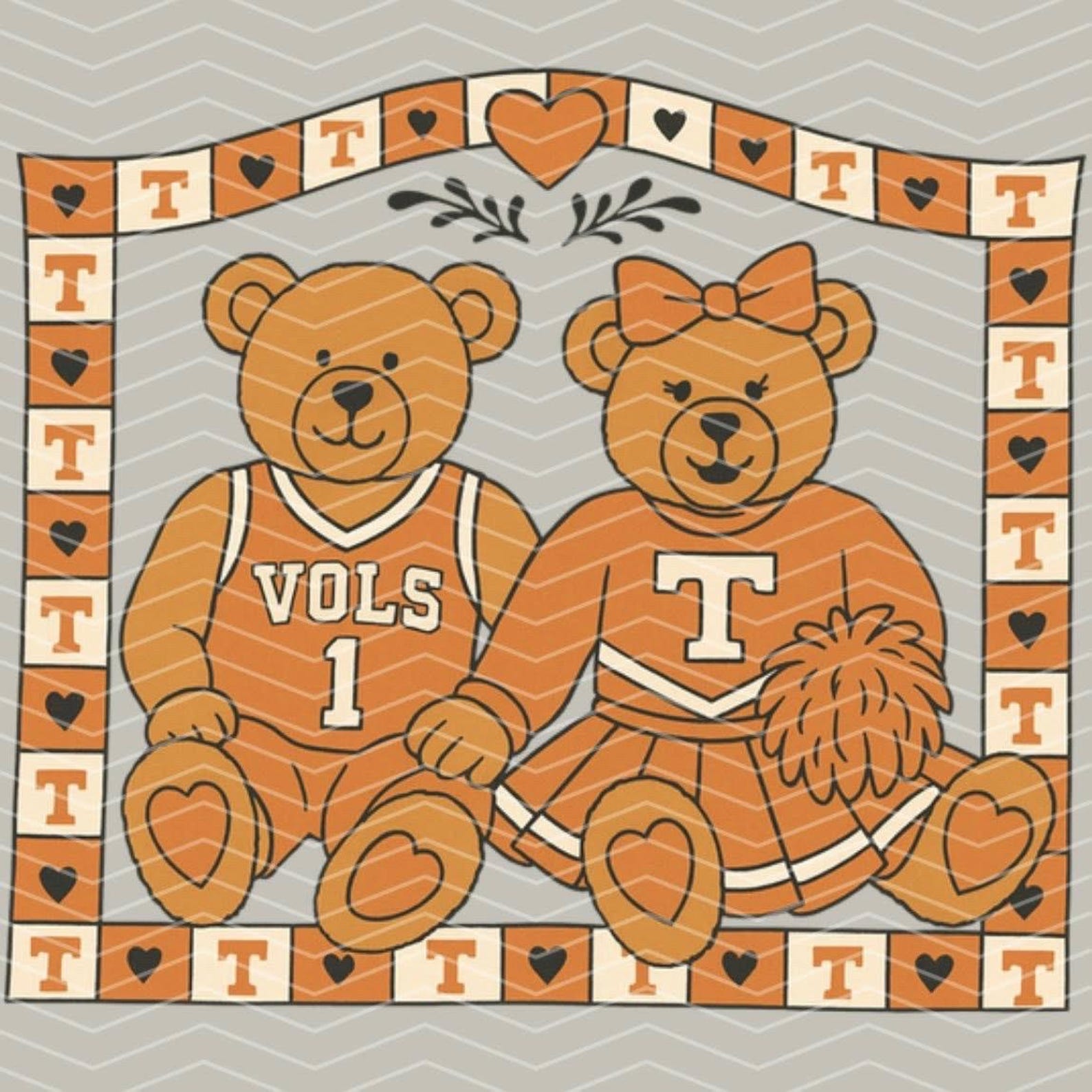 Thrifted Tennessee Mascot Bears Vintage Grandma Digital Download - Etsy