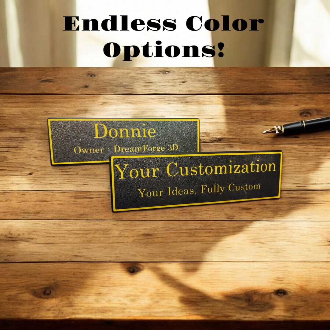 Custom Print Desk Name Plate – Personalized Office Name Sign – Perfect ...