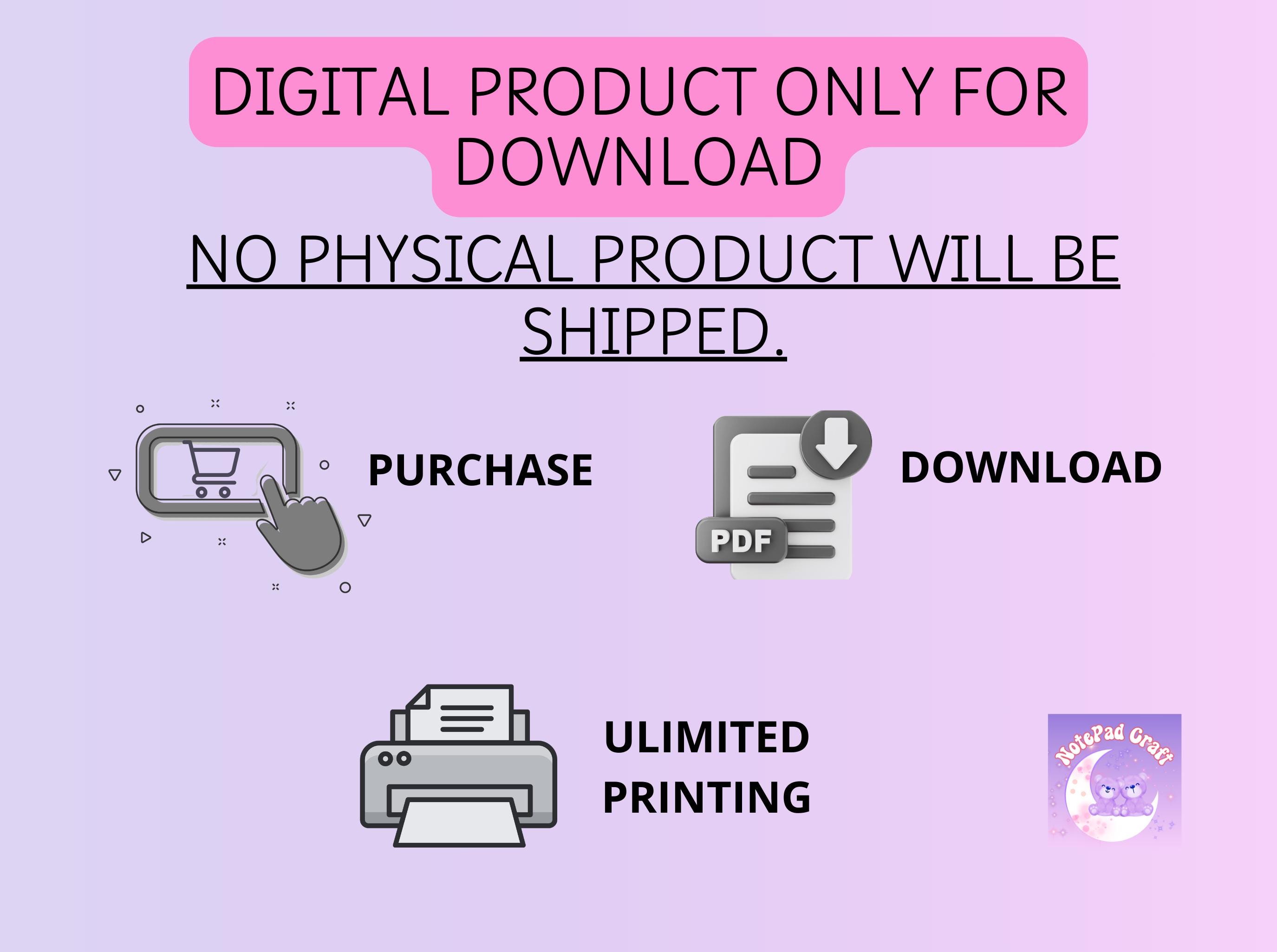 School Assignment Sticker Set, Printable Stickers, Notebook Stickers ...