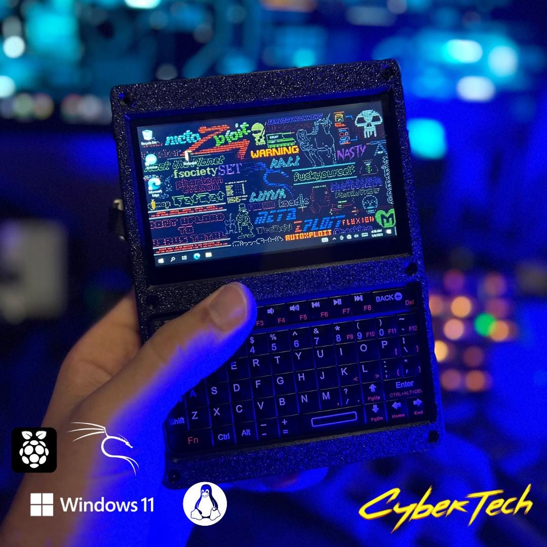 Pi Edge - CyberDeck portátil de mano - Pi OS - RetroPi - Kali - Etsy España