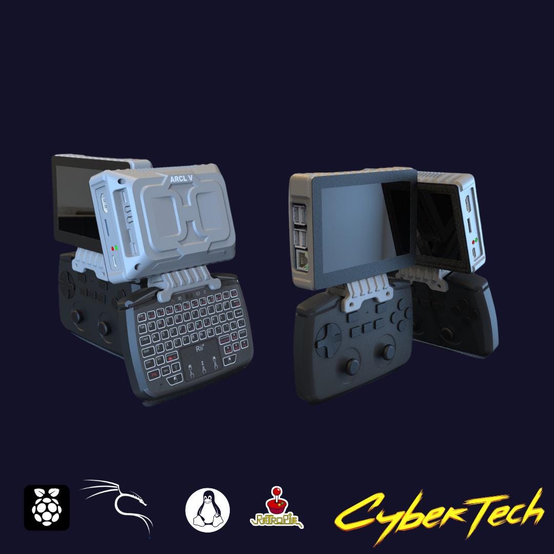 ARCL V – Portable Handheld Cyberdeck W/ Reversible Keyboard | 5" Touch ...