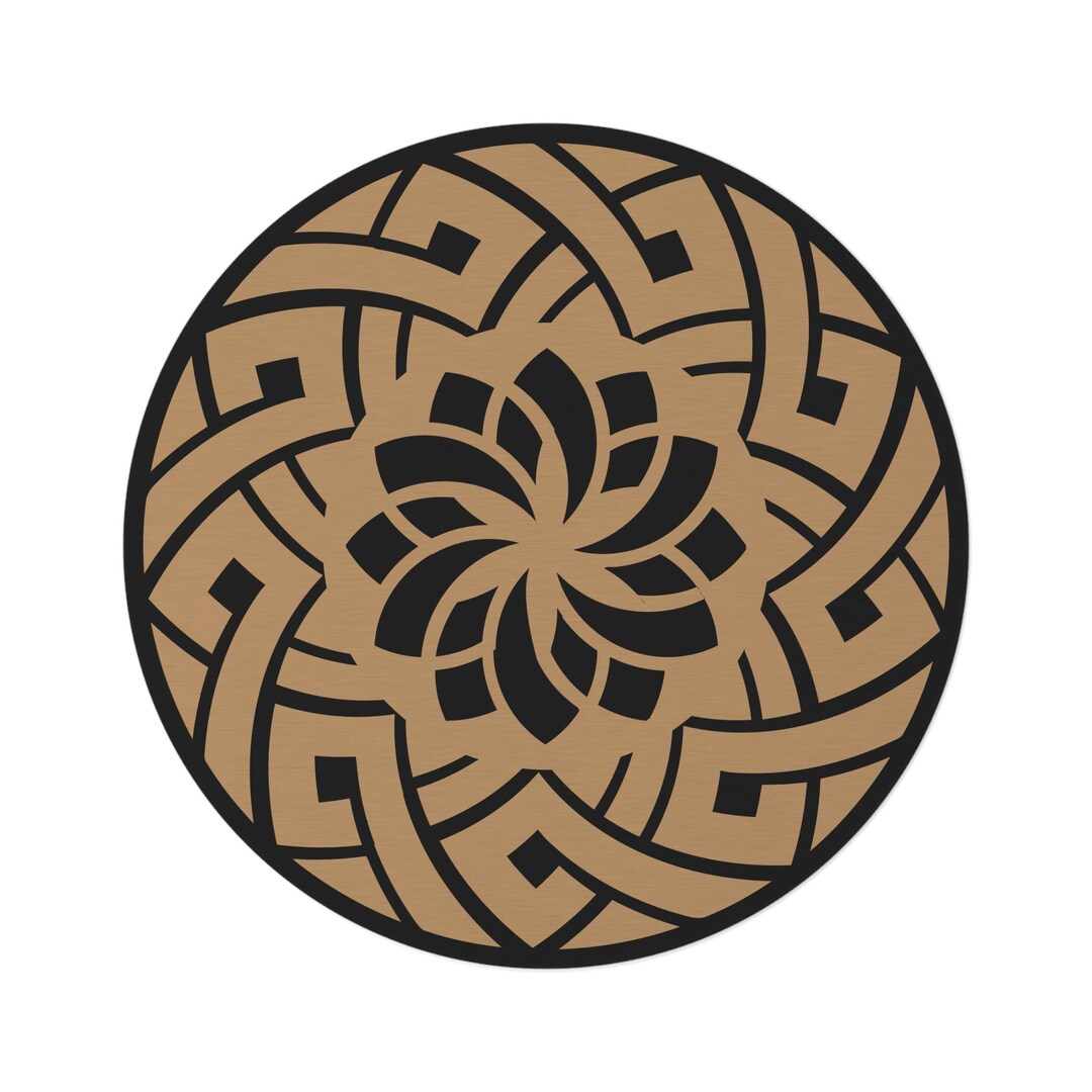 Ethiopian Tilet Inspired Round Rug Timeless Geometric Elegance - Etsy