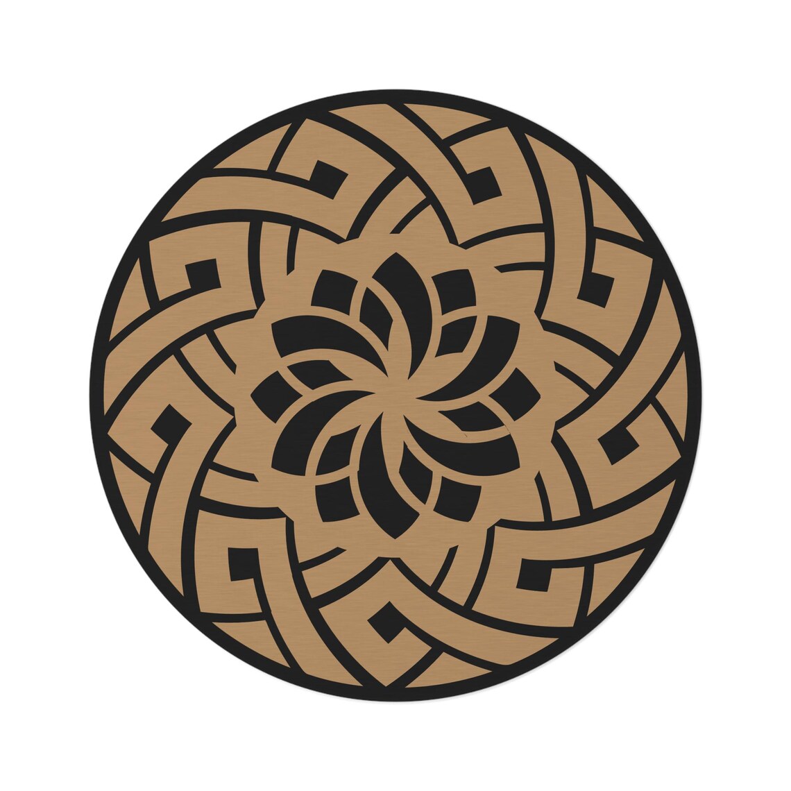 Ethiopian Tilet Inspired Round Rug Timeless Geometric Elegance - Etsy