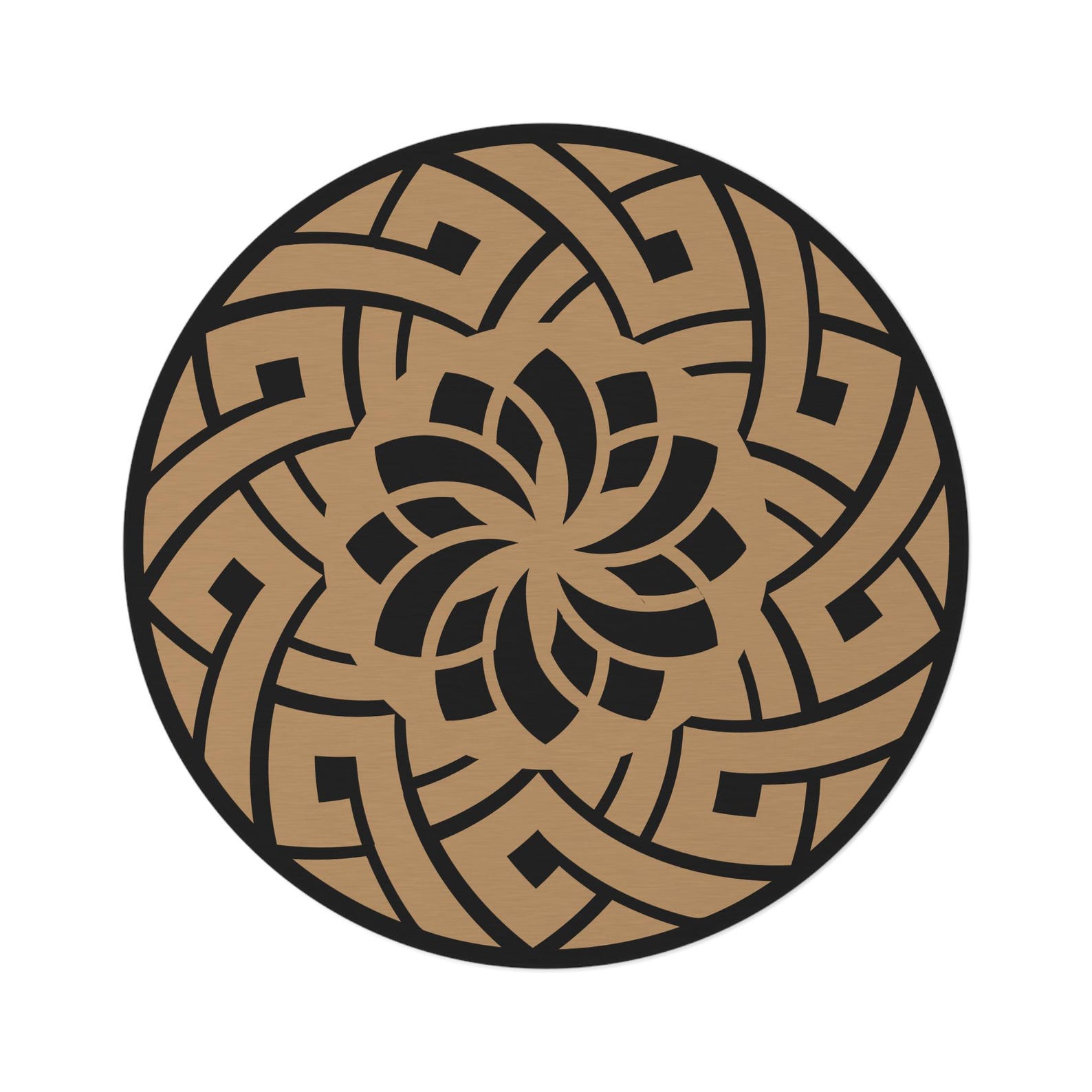 Ethiopian Tilet Inspired Round Rug Timeless Geometric Elegance - Etsy