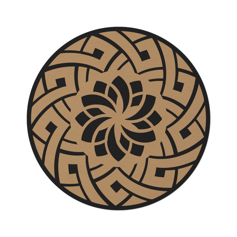 Ethiopian Tilet Inspired Round Rug Timeless Geometric Elegance - Etsy