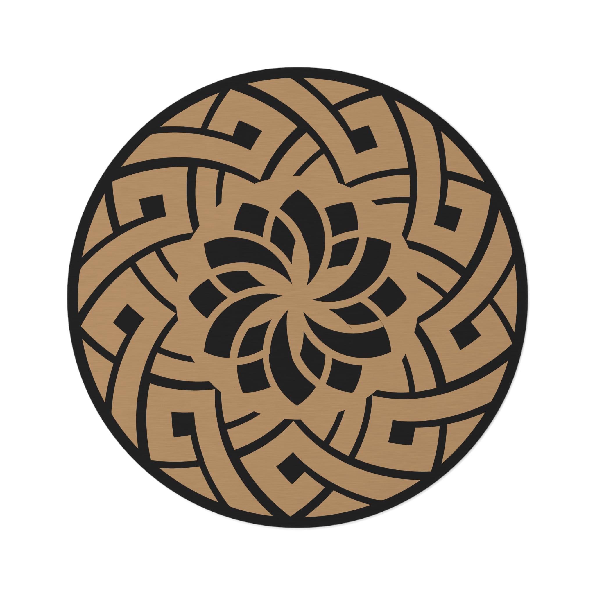 Ethiopian Tilet Inspired Round Rug Timeless Geometric Elegance - Etsy