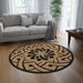 Ethiopian Tilet Inspired Round Rug Timeless Geometric Elegance - Etsy