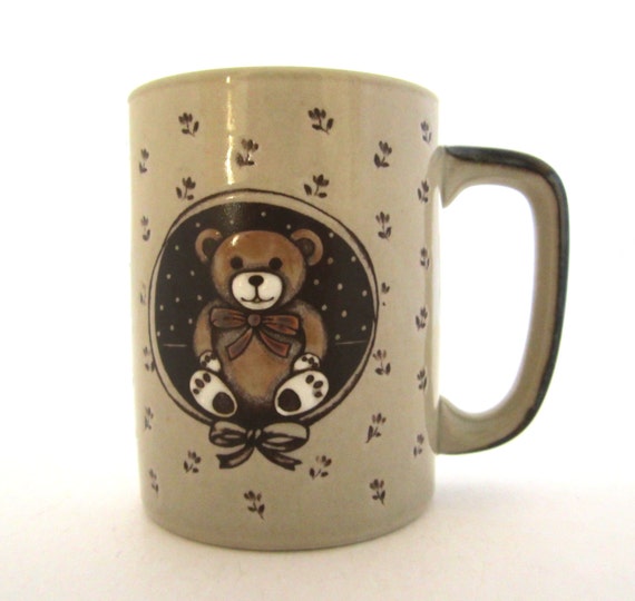 Otagiri TEDDY BEAR MUG Gold Foil Stickers - Etsy
