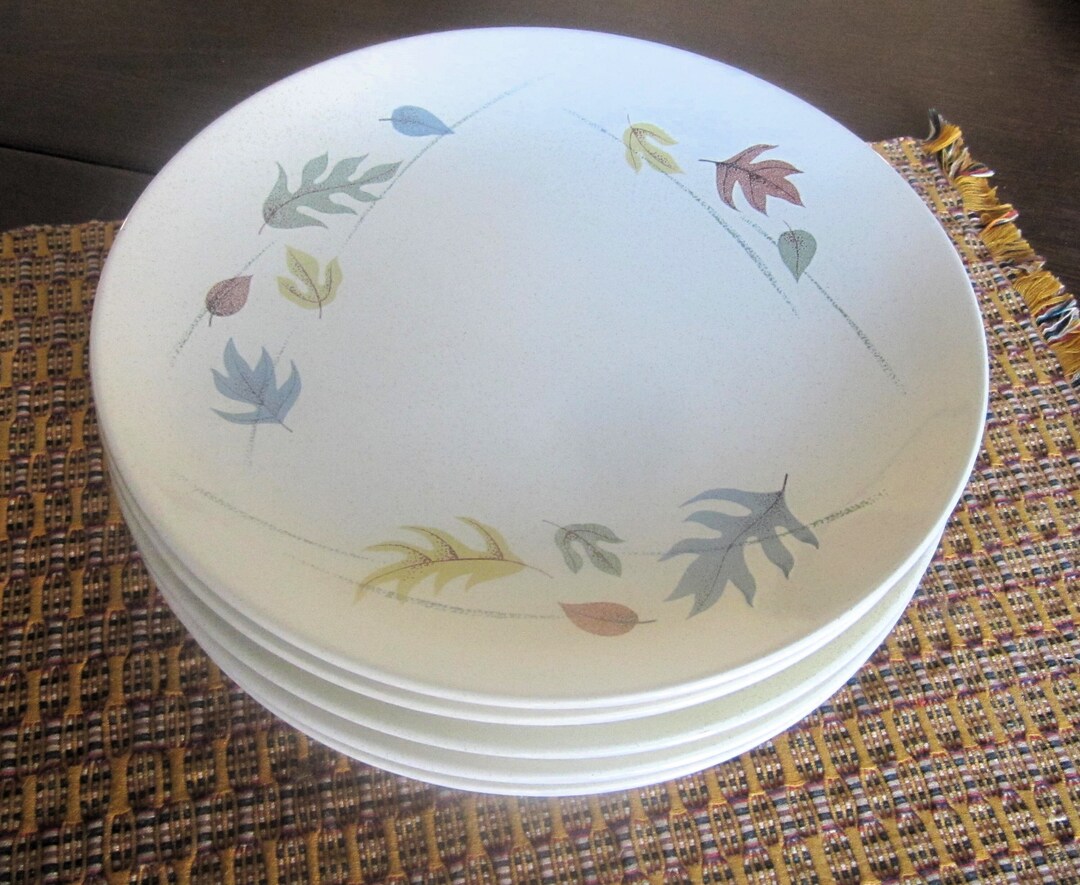 Franciscan AUTUMN 10-1/2 Dinner Plates Mid Century Pattern - Etsy