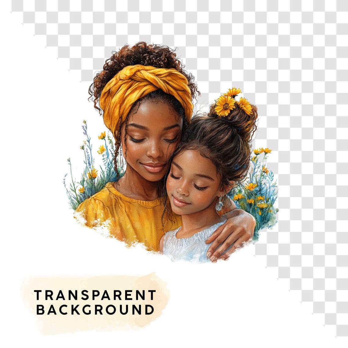 Clipart PNG Clipart Bundle Watercolor Mother's Day Clipart Mom and Me ...